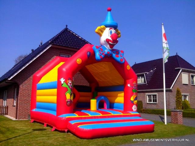 XL Springkussen 'Clown' - Springkussens - Wind Amusementsverhuur